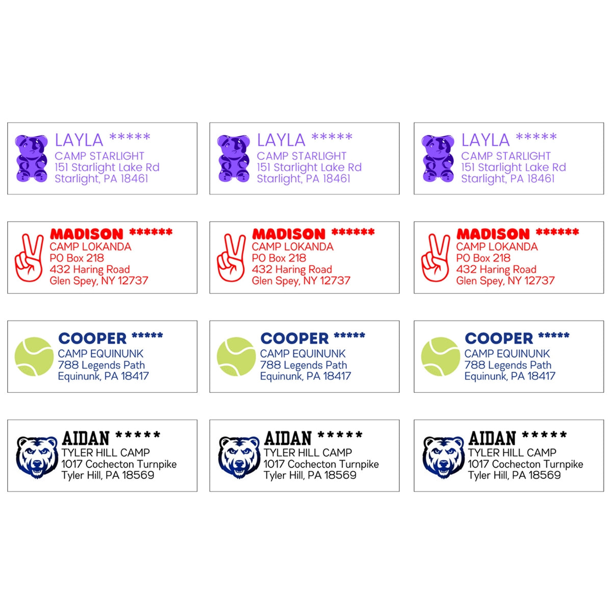 Longer Letter Later Custom Address Labels – Everything Camper